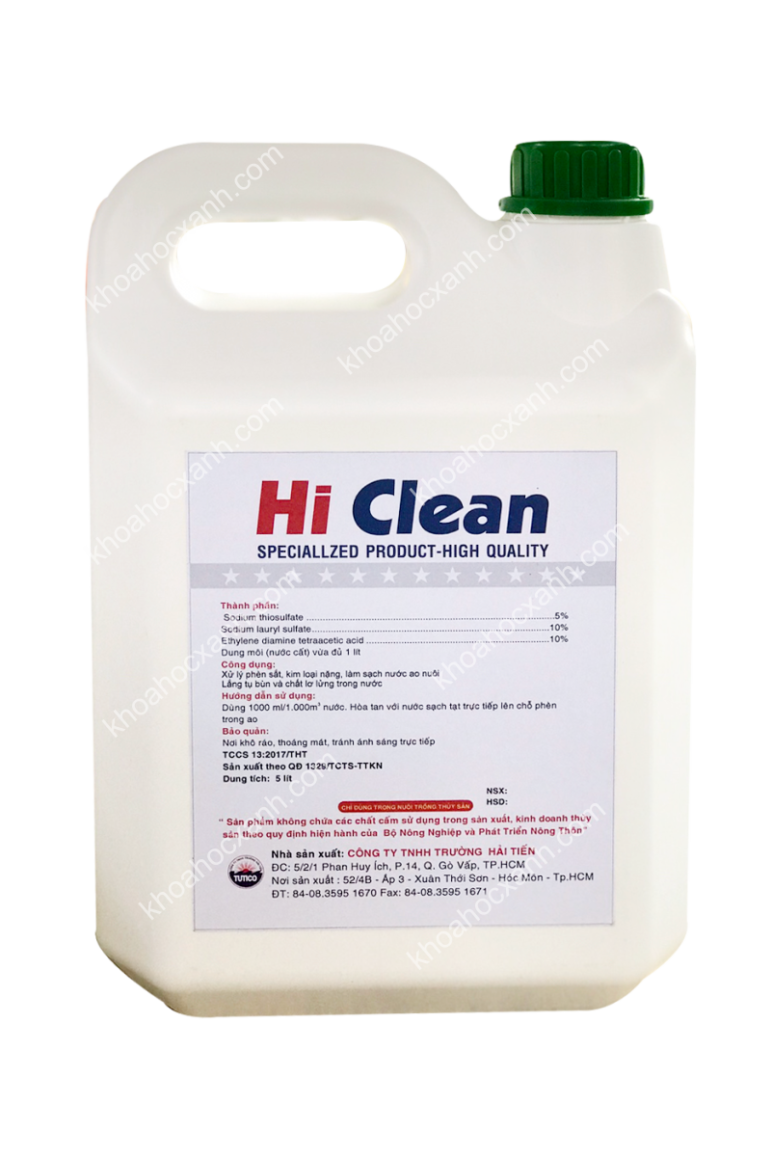 HI CLEAN - Giảm nhớt nước, váng bọt | Công Ty TNHH KTCN Khoa Học Xanh
